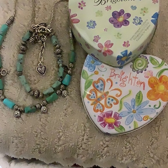 Brighton | Jewelry | Brighton Matching Necklace And Turquoise Bracelet ...